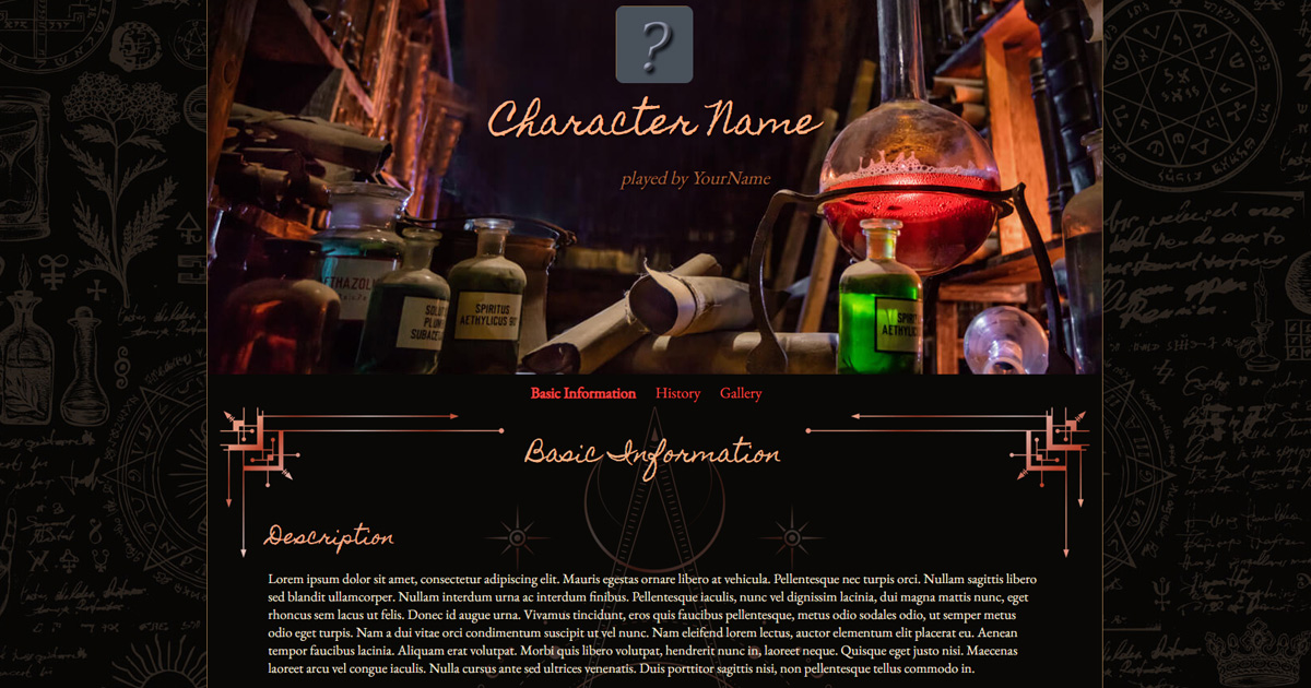 New Character Style: Alchemy - RP Repository