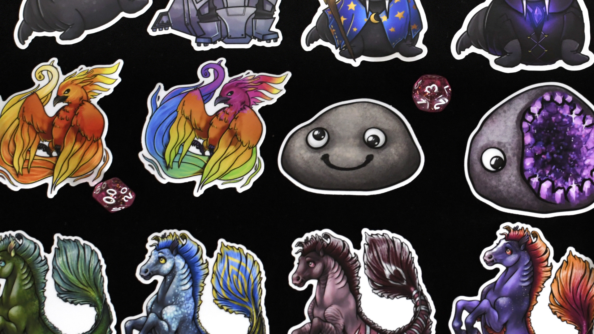 Close-up on Backer Stickers - RP Repository